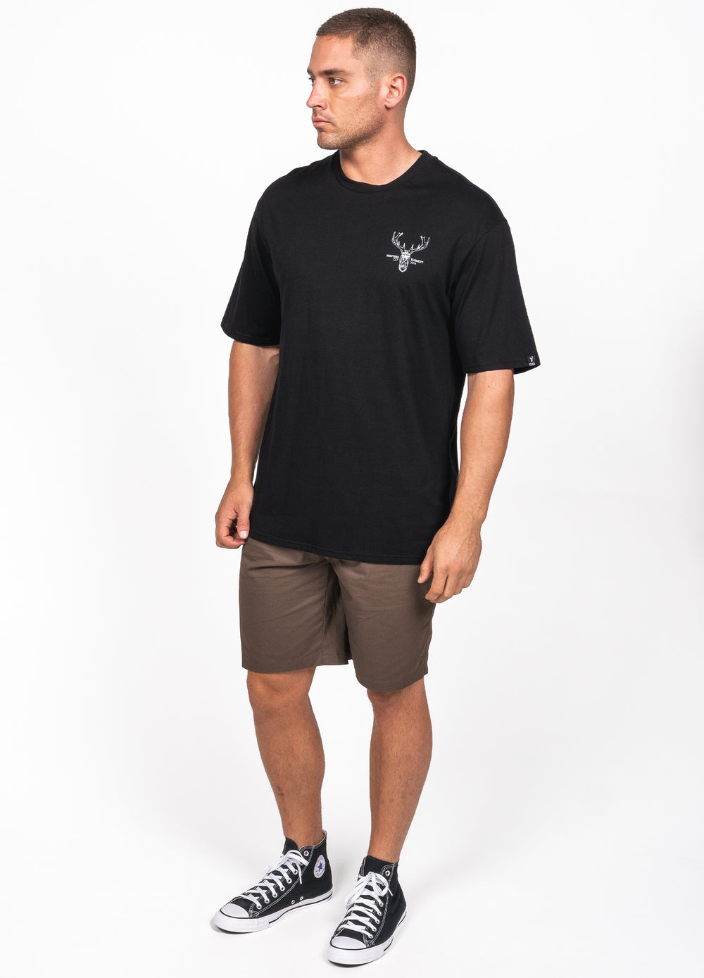 Alpha Stag Tee | Premium Crew Neck - Hunters Element NZ